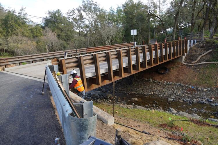 New St. Helena bridge restores fish passage to Sulphur Creek | News ...