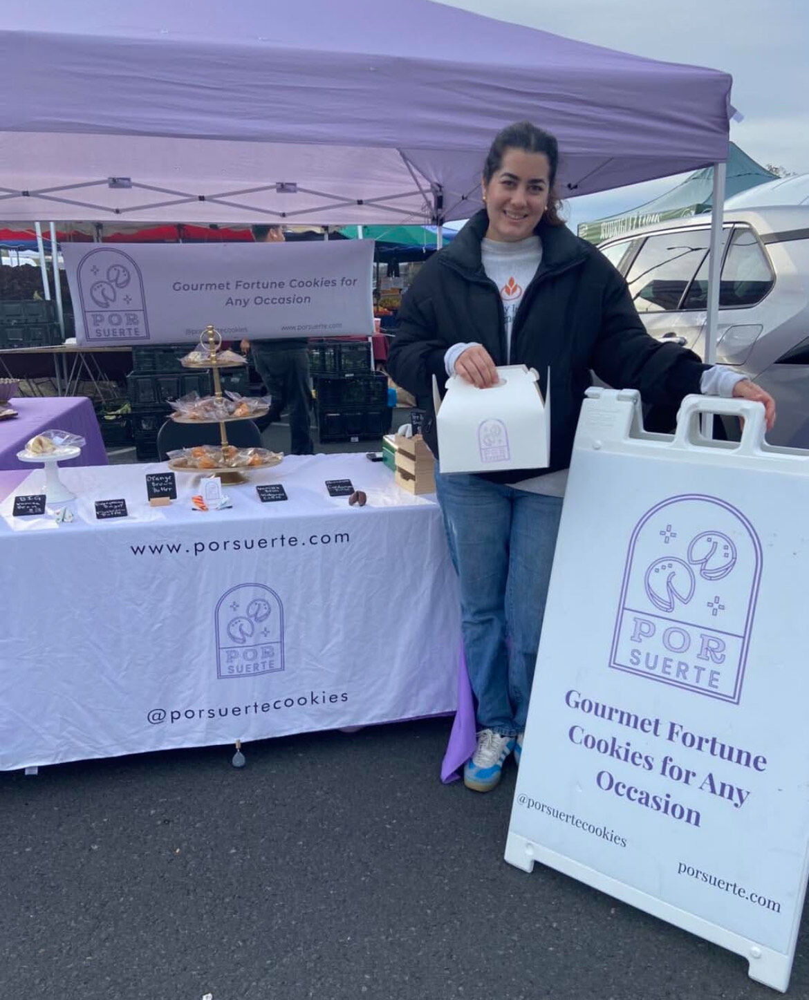 Visit Por Suerte Gourmet Fortune Cookies at the market | Food & Drink ...