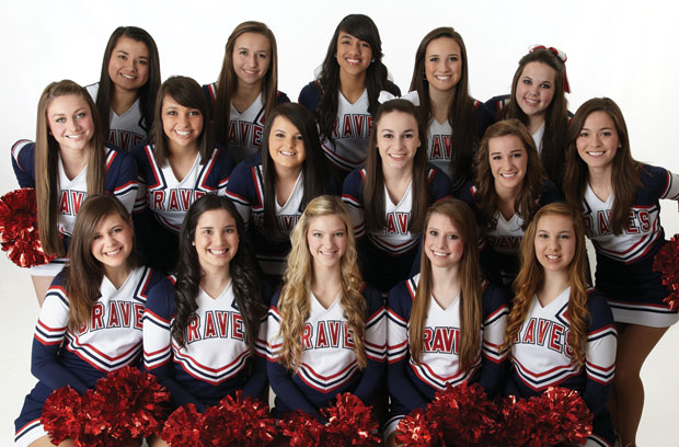 Braves cheer squad third at West Coast Championships