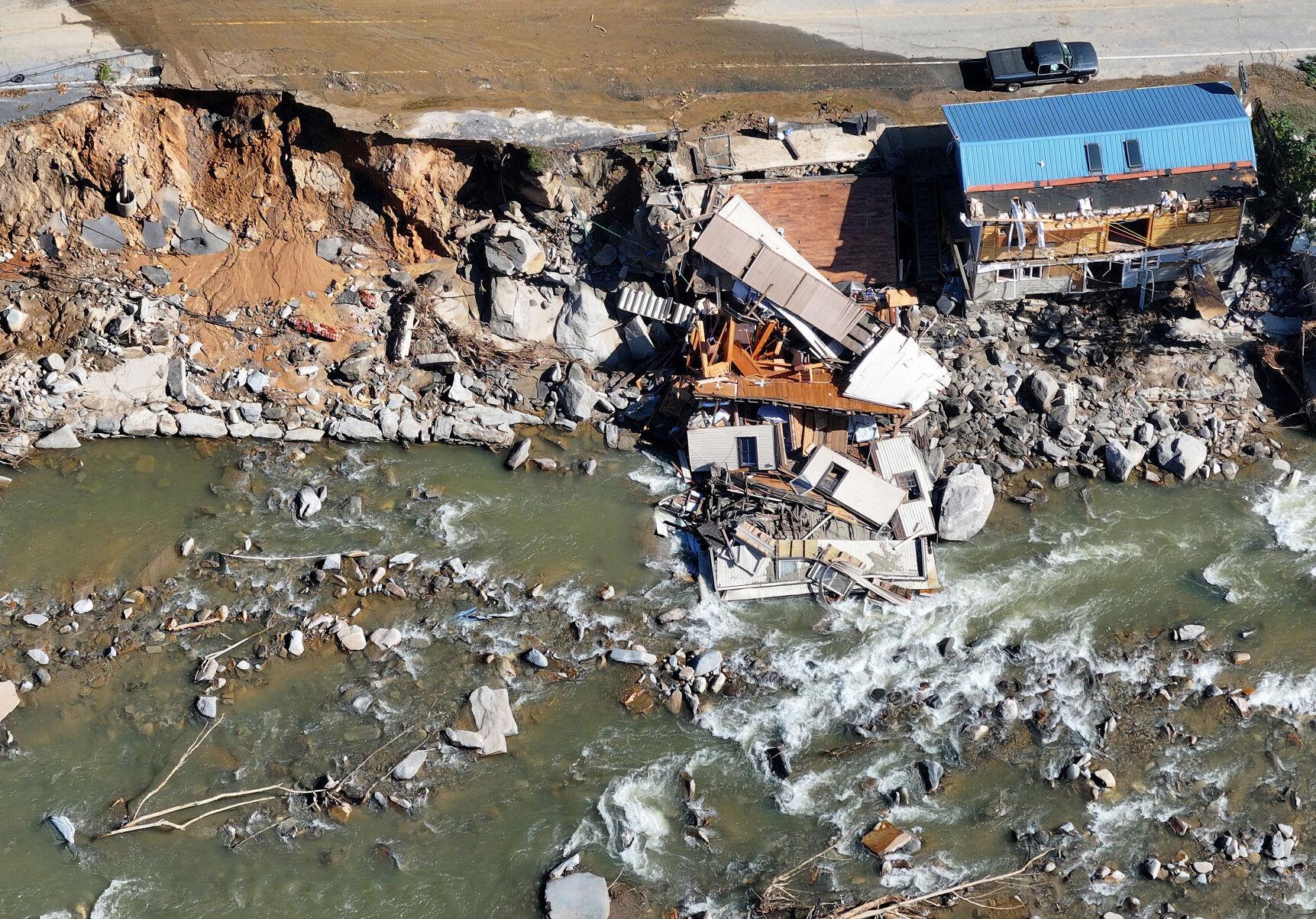 Hurricane Helene -- Bat Cave North Carolina