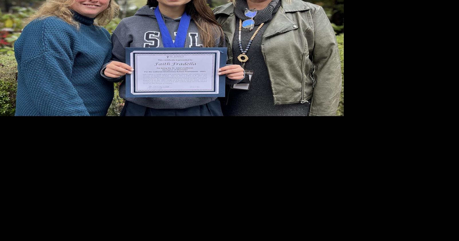 Napa Valley Grapevines: St. John's Lutheran School student wins award ...