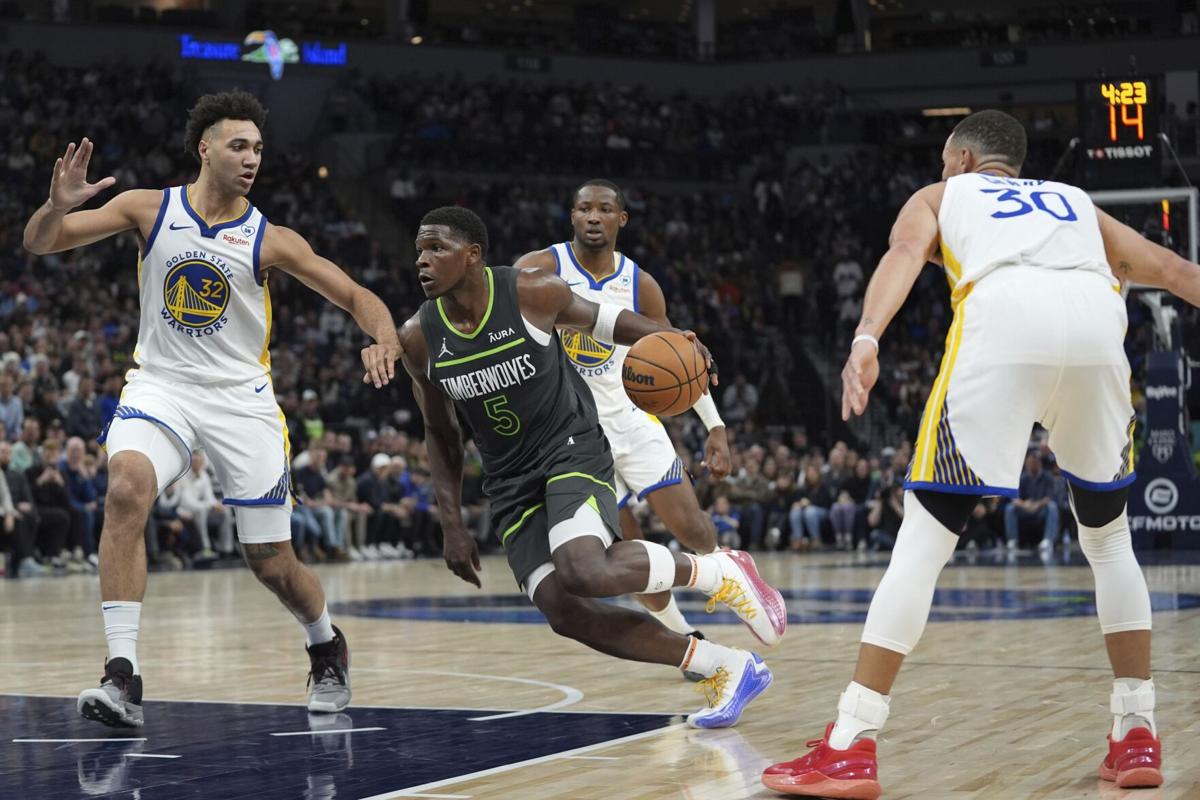 NBA: Timberwolves outlast Warriors 114-110 and match a season high with ...