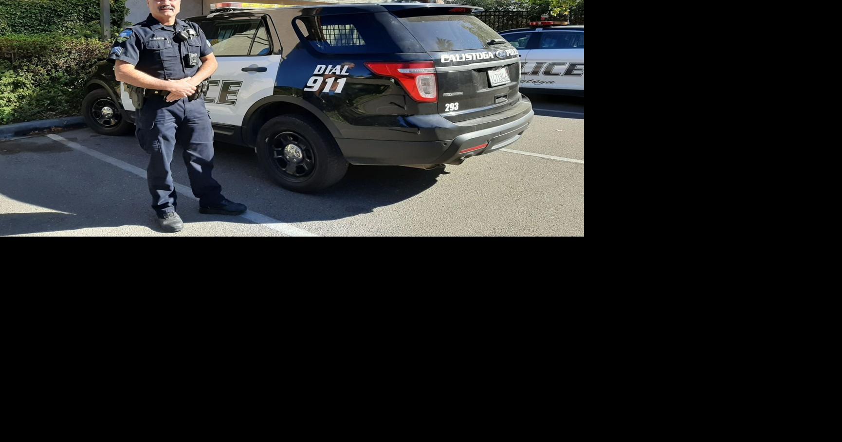 Calistoga Police Sergeant Tim Martin honored for 25 years of service