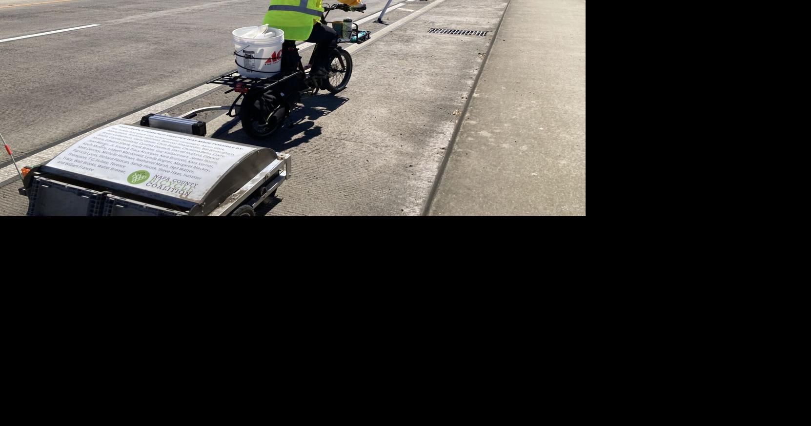 Napa cyclists use new bike lane sweeper for cleaning, safety | News ...