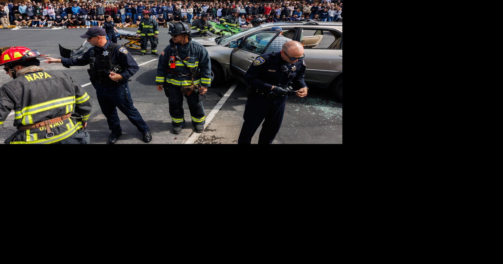 Napa's Justin-Siena High School stages mock DUI wreck to teach a stark ...