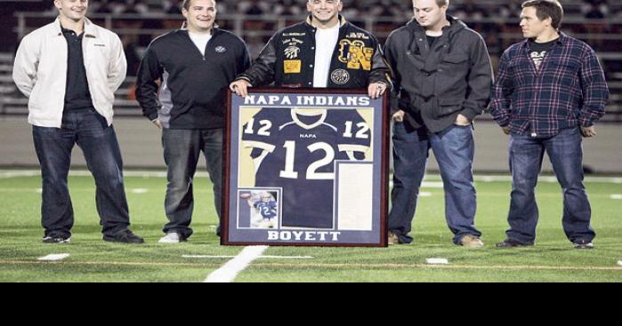 Former Napa star Boyett's No. 12 retired