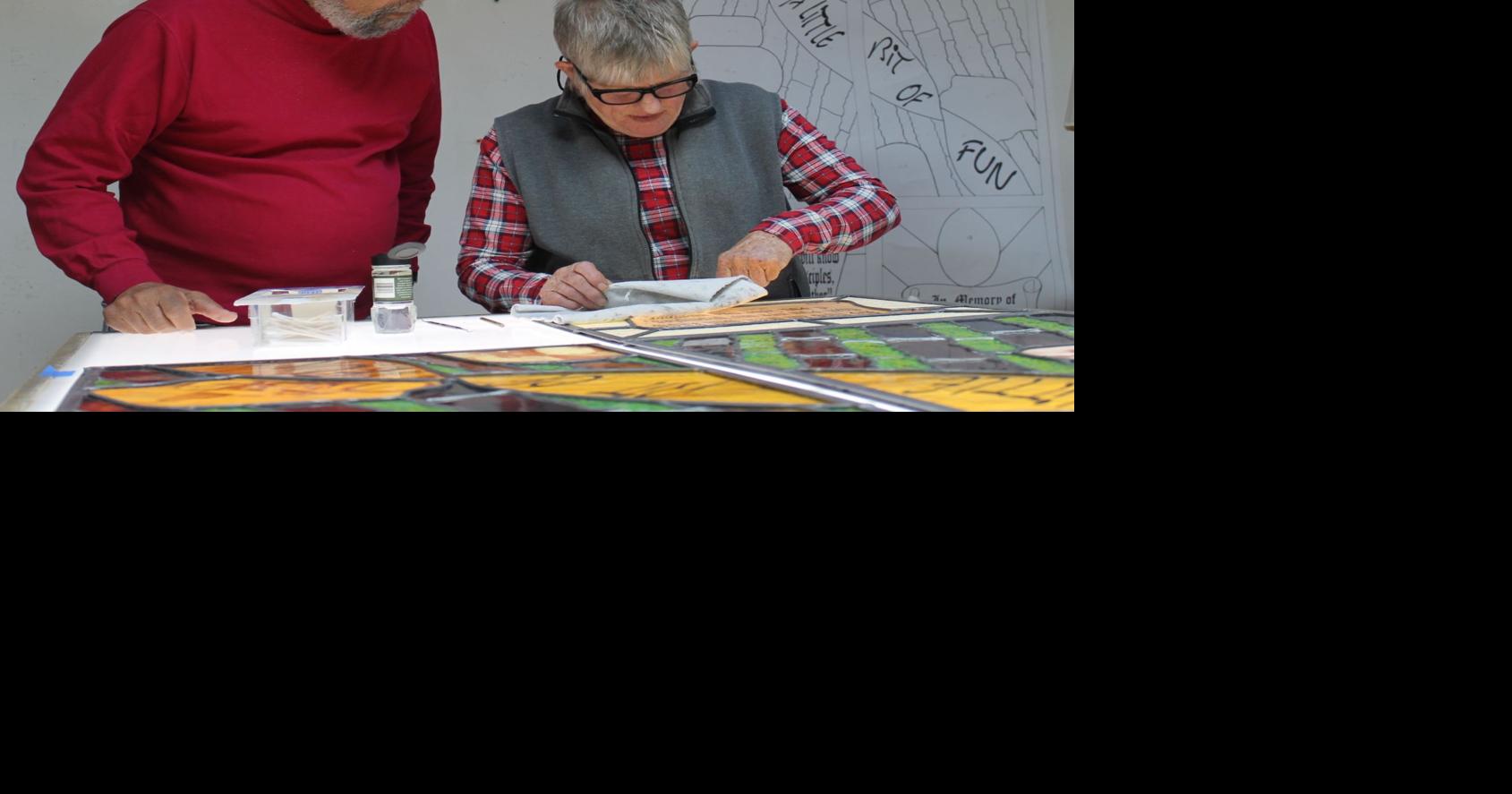 Angwin artist creates stained glass window to honor Jack Christianson ...