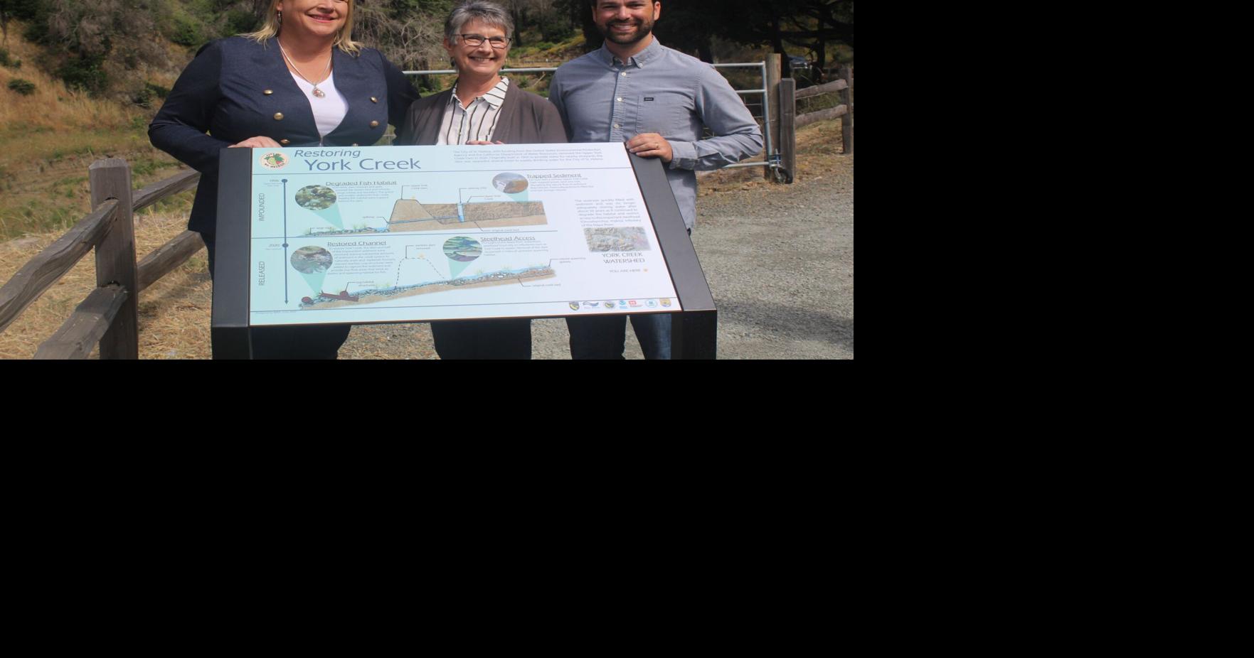 Officials celebrate removal of St. Helena’s Upper York Creek Dam | News ...