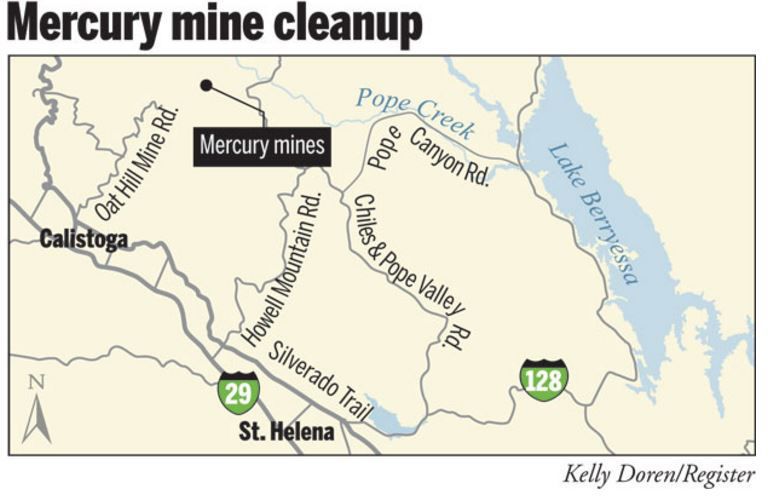 Clean-up efforts underway for Napa's abandoned mercury mines