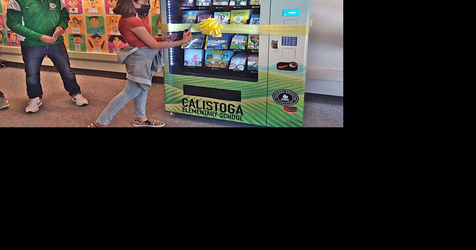 Calistoga Elementary School welcomes Inchy the Bookworm vending machine ...
