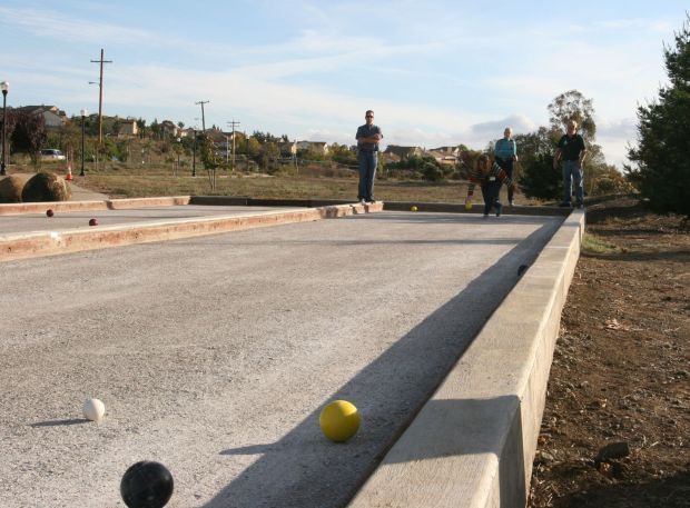Bocce ball league rolling along