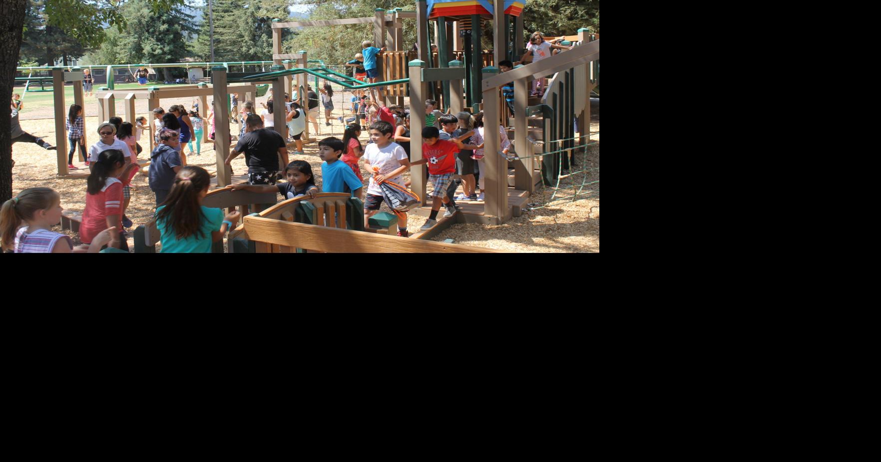 Kids give St. Helena Elementary School's new playground an A+ ...