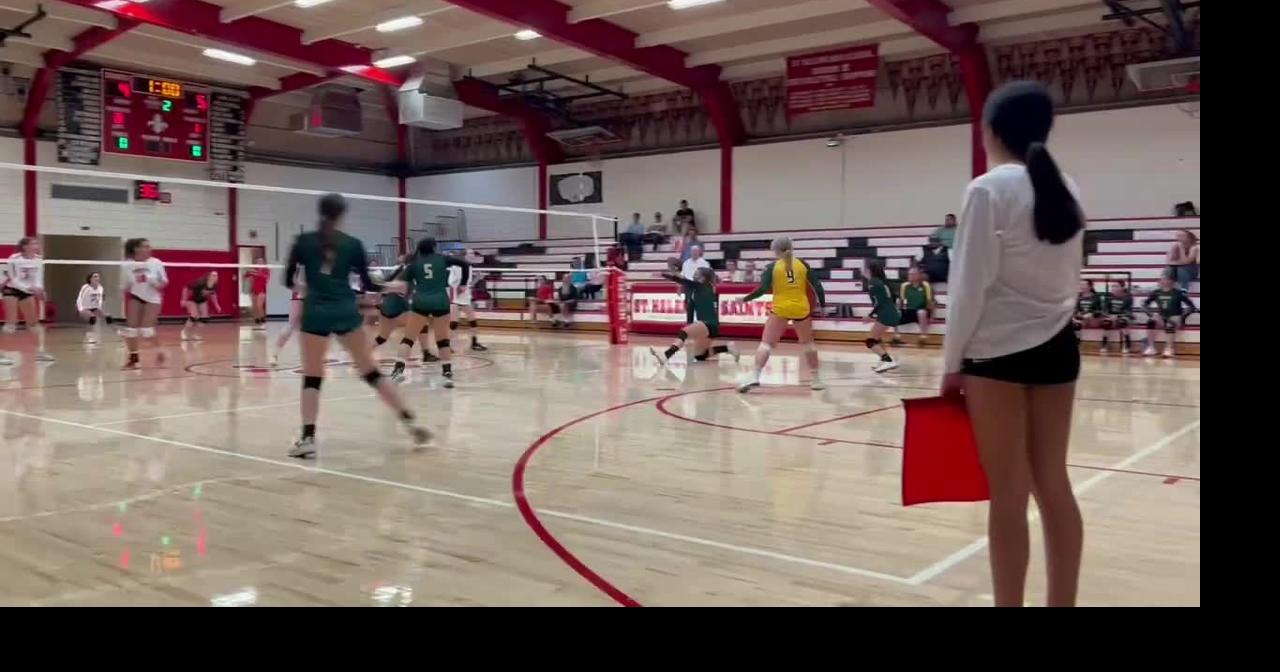 The St. Helena High volleyball team wins Game 2 en route to a league ...