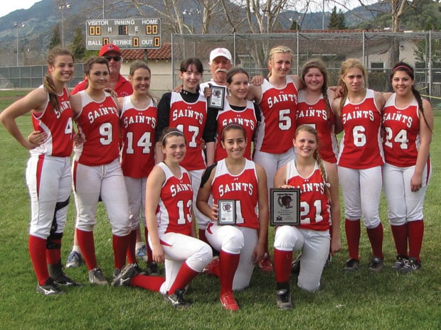 Saints softball squad struggles after Saturday success