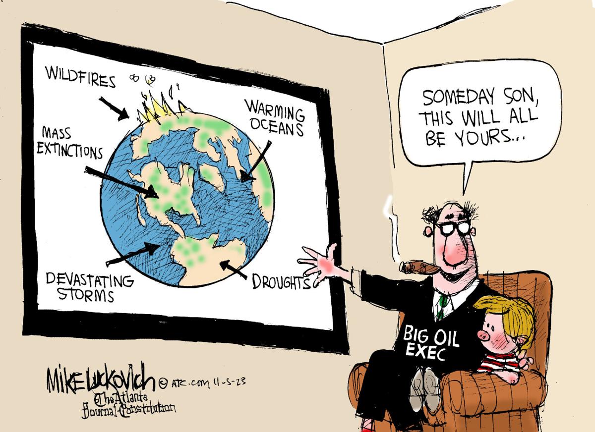 Political cartoon by Mike Luckovich