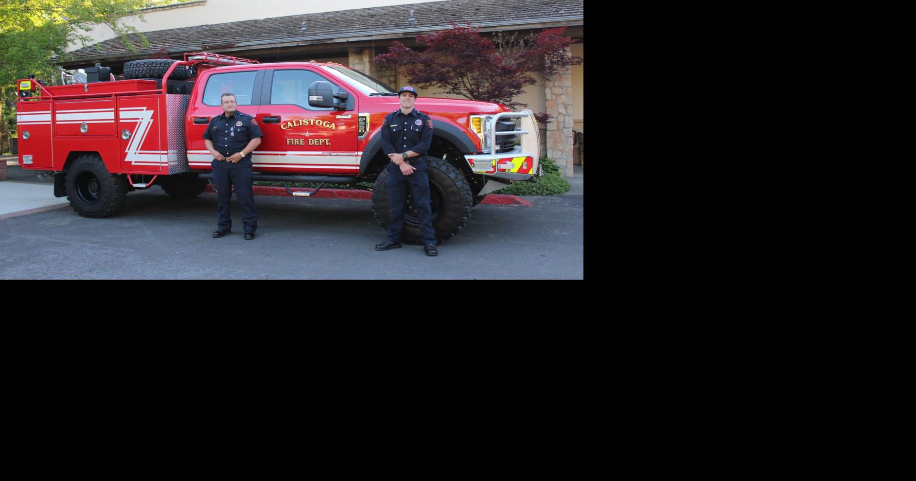 Calistoga welcomes new truck, 2 new firefighters