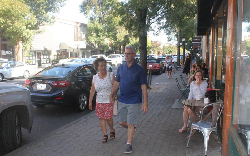 Lights on in downtown St. Helena during PG&E's latest Public Safety ...