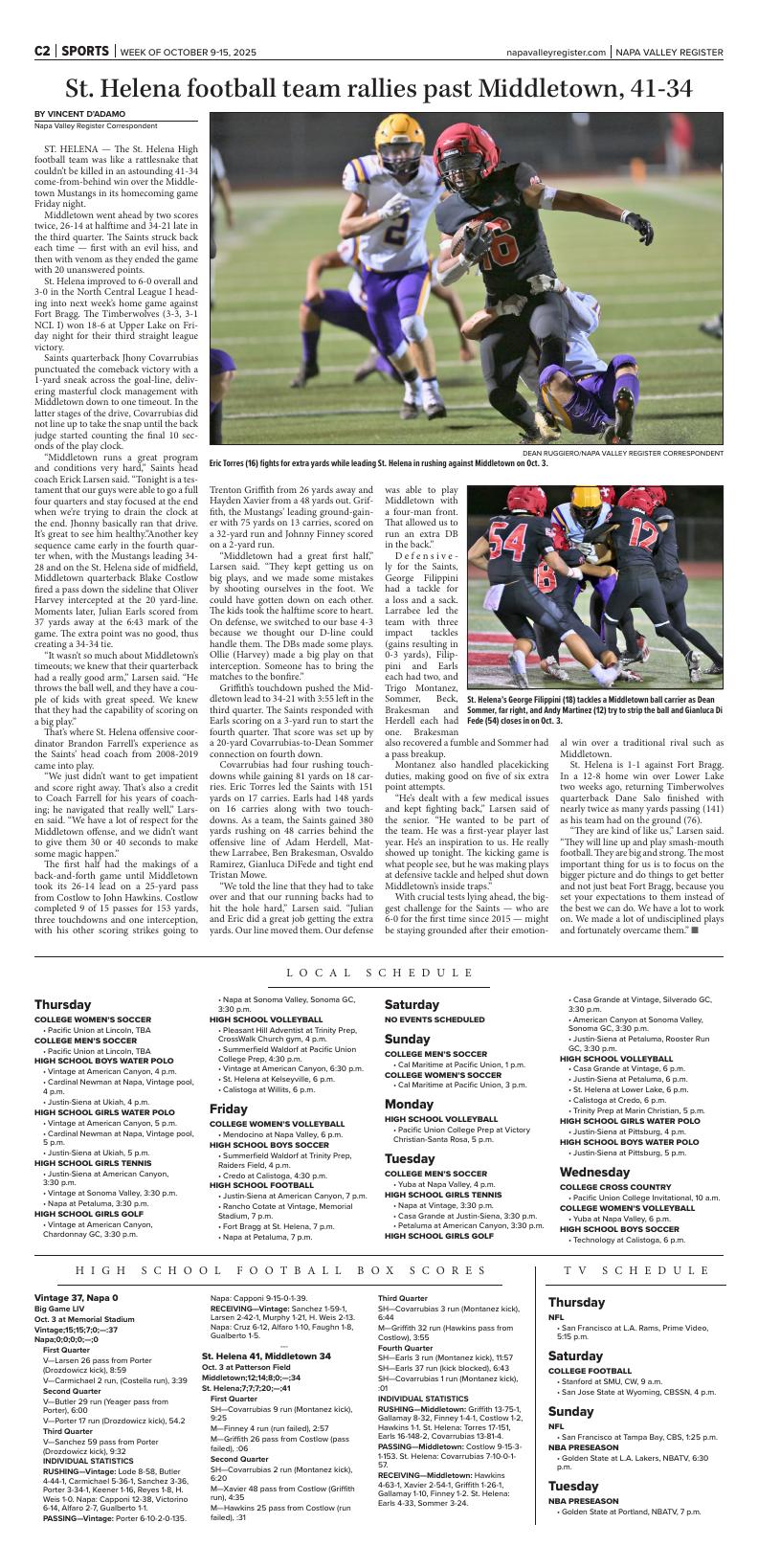 Page C02 | Napa Valley Register E-edition | napavalleyregister.com