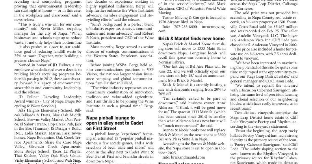 Page A10 | Napa Valley Register E-edition | napavalleyregister.com