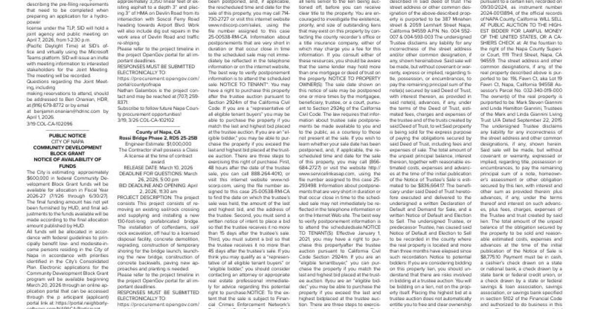 Page C09 | Napa Valley Register E-edition | napavalleyregister.com