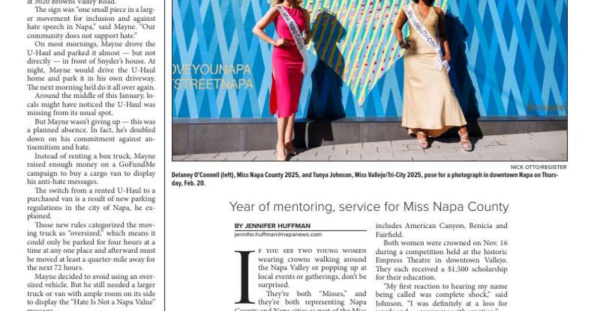 Page A01 | Napa Valley Register E-edition | napavalleyregister.com