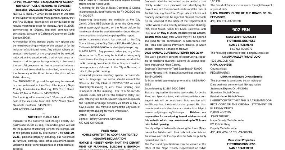 Page C07 | Napa Valley Register E-edition | napavalleyregister.com