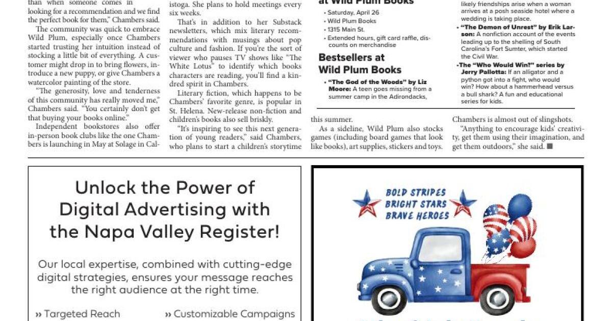 Page B03 | Napa Valley Register E-edition | napavalleyregister.com
