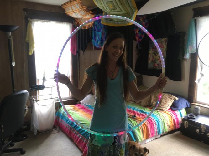 VIDEO: Around and around she goes, creating hula hoop magic | News ...