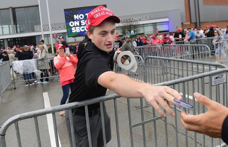 Dozens of students protest Trump visit | Local News | ncnewsonline.com
