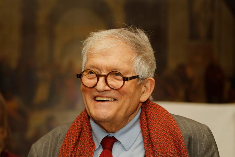 David Hockney, iconic British artist known for his colorful landscapes ...