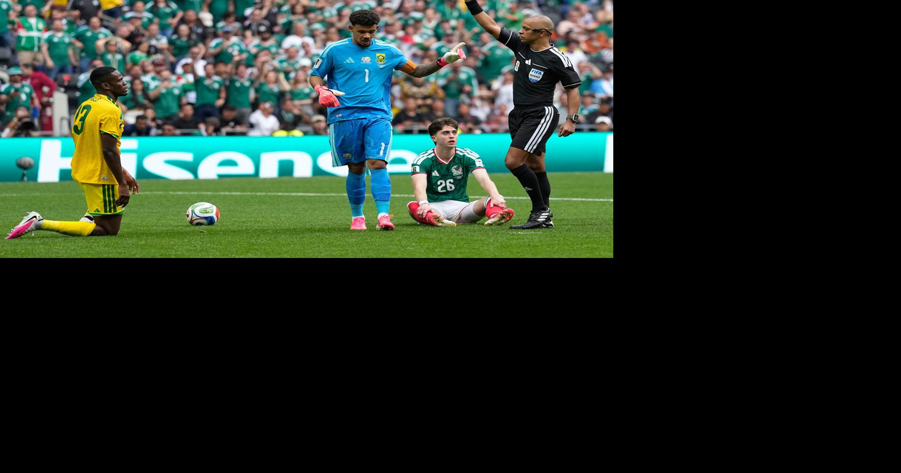 3 red cards mar opening World Cup match between Mexico and South Africa ...