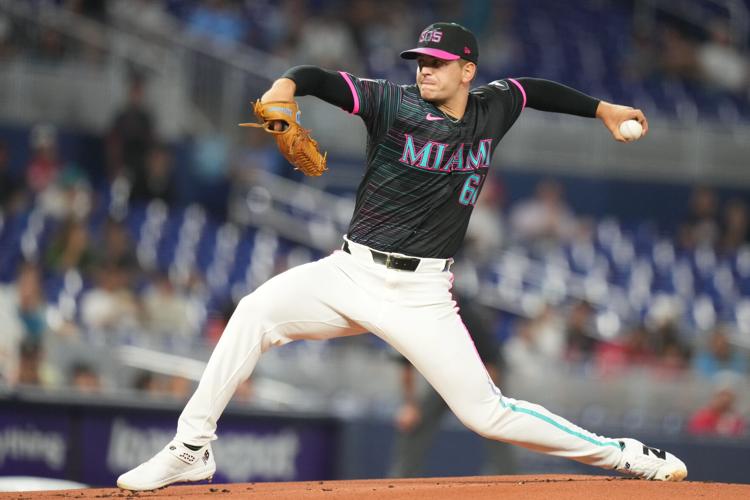 Robby Snelling makes his MLB debut for the Marlins in a 3-2 loss to the ...