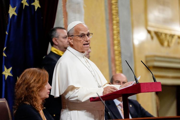 Pope's historic speech to Spain's parliament demands respect for ...
