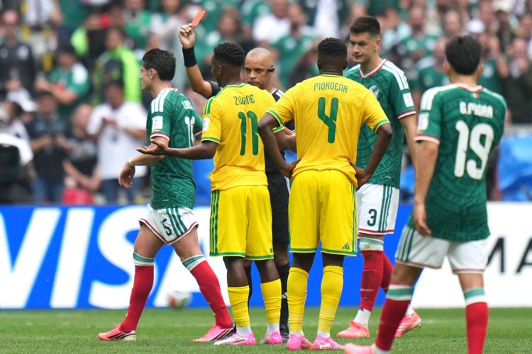 3 red cards mar opening World Cup match between Mexico and South Africa ...