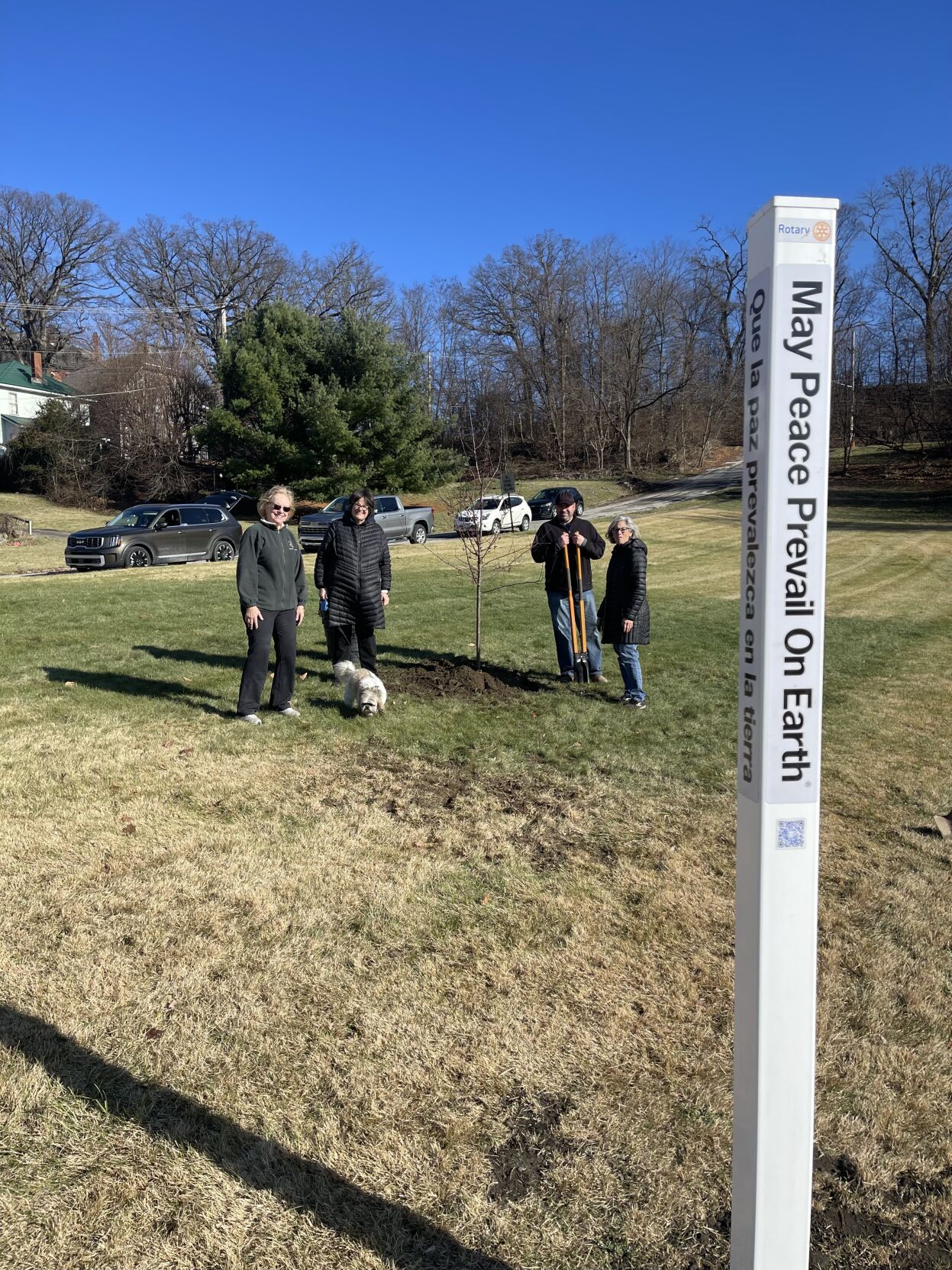 Rotary honors past members with peace pole, tree | Lifestyles ...
