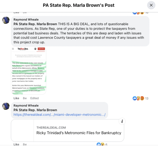 Brown's Facebook page back online | Local News | ncnewsonline.com