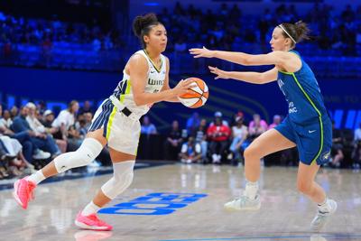 Azzi Fudd’s third-quarter takeover at Barclays Center lifts the Wings ...