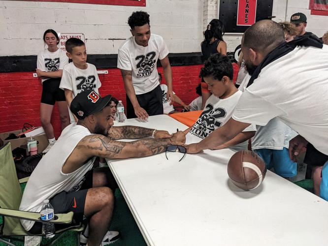 Stone's football camp a 'surreal' moment | Local Sports | ncnewsonline.com