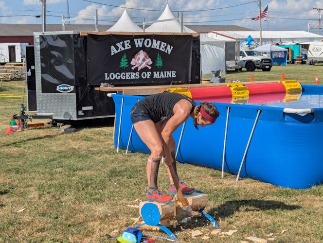 Women lumberjacks showcase skills at fair | Local News | ncnewsonline.com