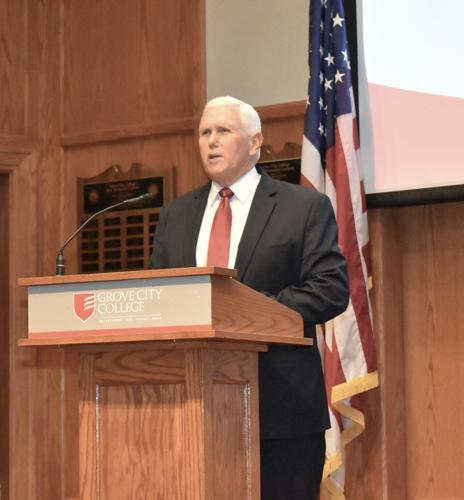Former VP Pence speaks of Charlie Kirk's legacy during Grove City ...