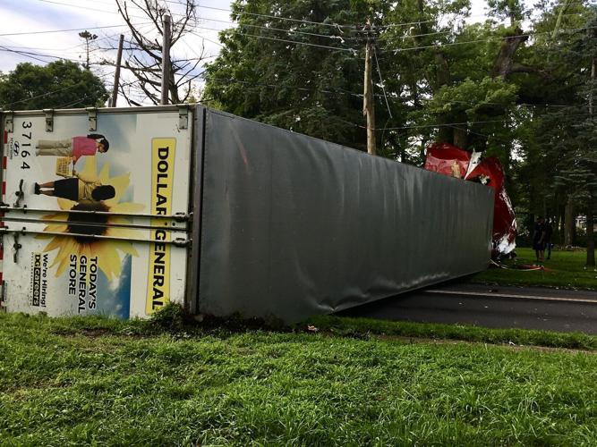 Dollar General semi overturns, blocks Butler Avenue | News ...