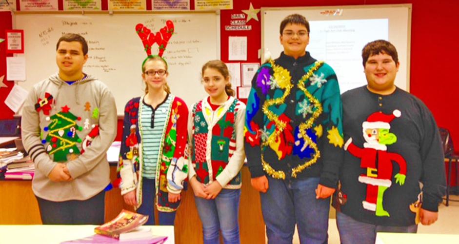 Mohawk students don ugly sweaters | News | ncnewsonline.com