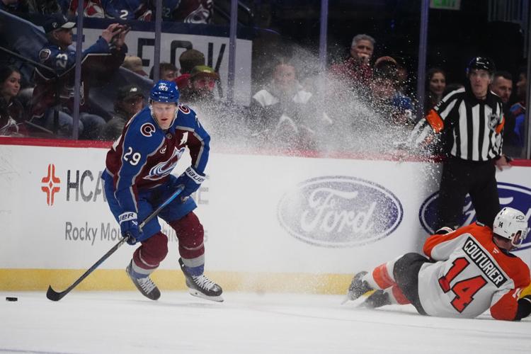 Tippett has 2nd career hat trick, Flyers beat NHL-leading Avs 7-3 ...