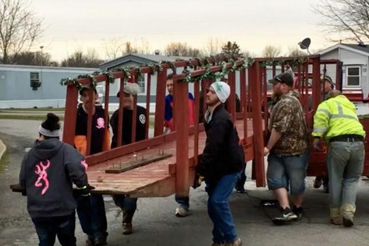 Pulaski firefighters carry man's singed wheelchair ramp to his new home ...