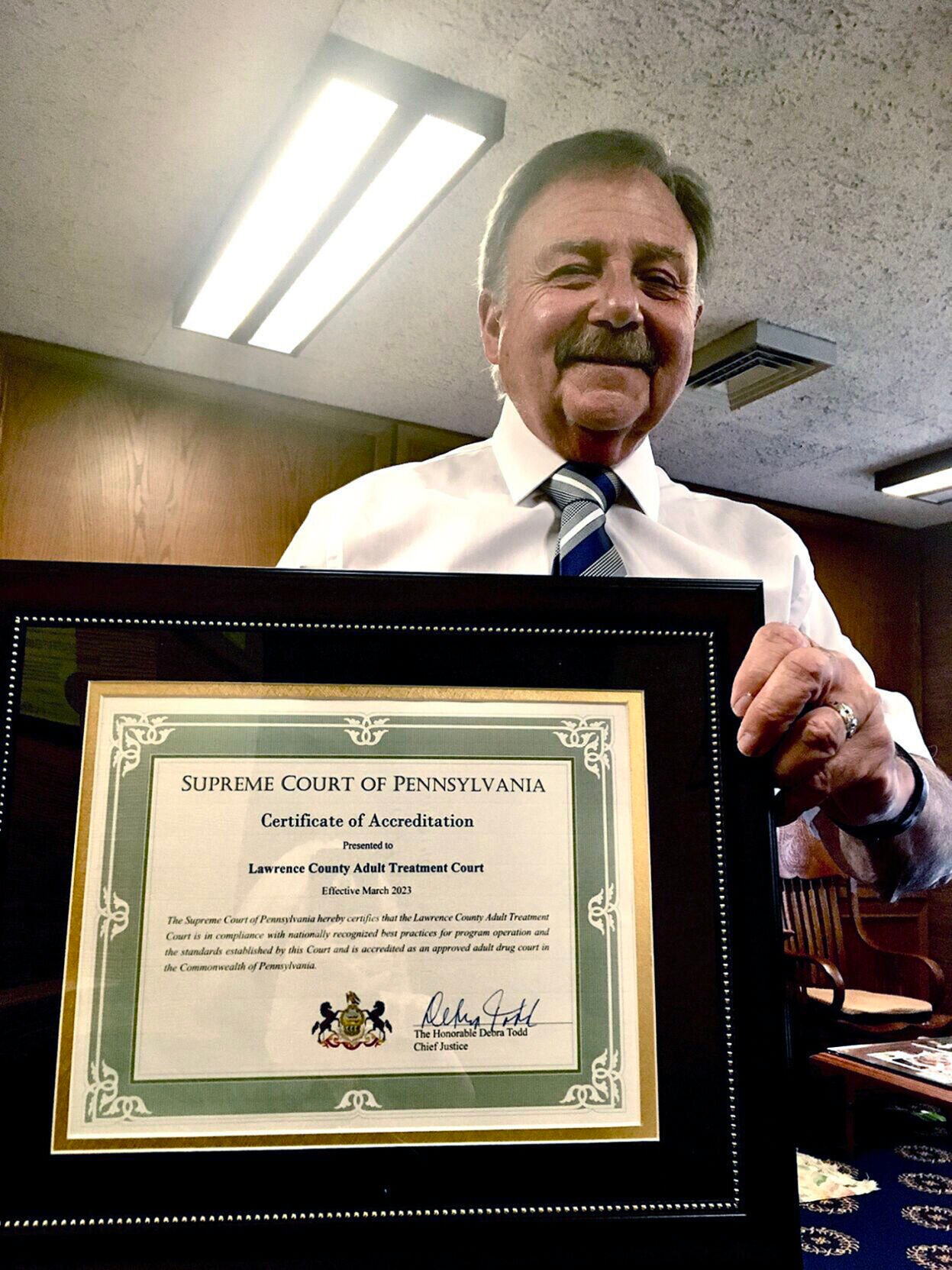 Motto bids farewell to president judge role, to return as senior judge ...