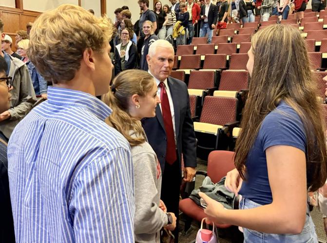 Former VP Pence speaks of Charlie Kirk's legacy during Grove City ...