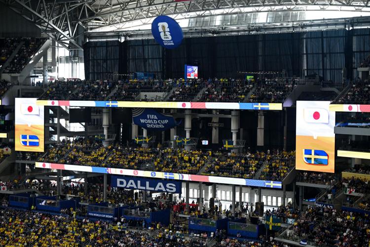Curtains go up at AT&T Stadium for the World Cup, a glare-blocking move ...