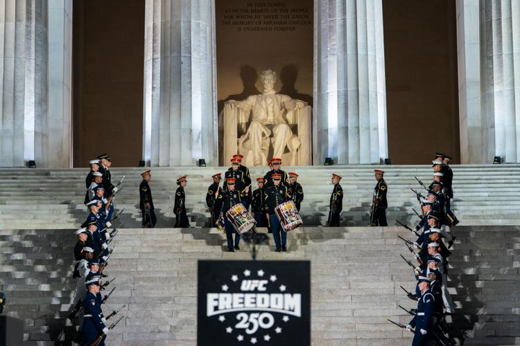 An octagon on the White House lawn for Trump's 80th birthday and the ...