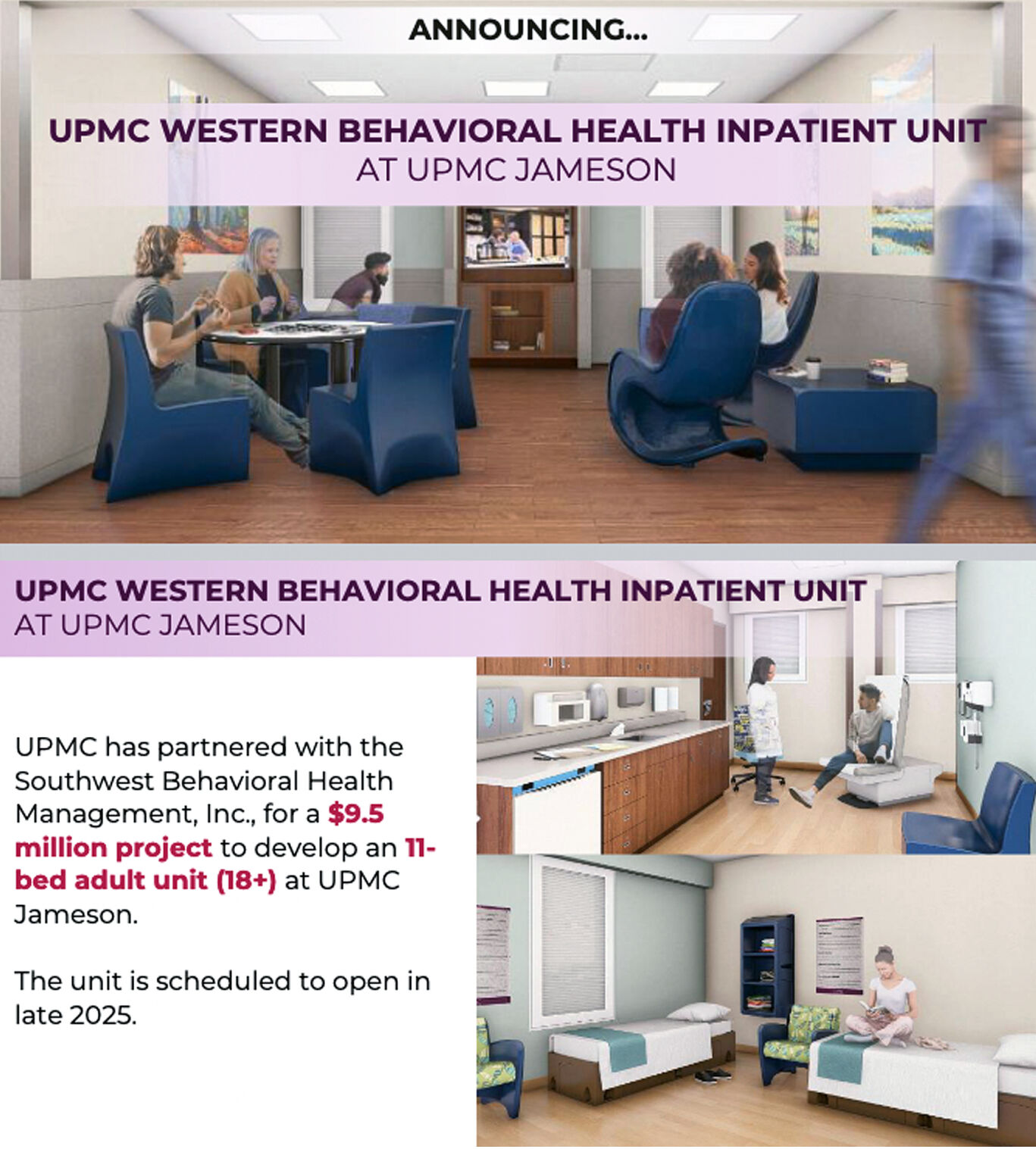 Jameson to open $9.5M behavioral health unit next year | Local News ...