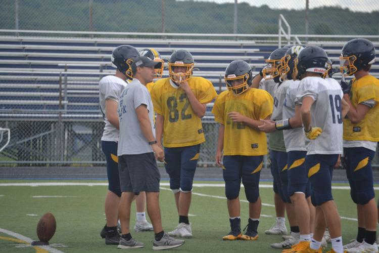Varsity football coaches greet 325 players on opening day of practice ...